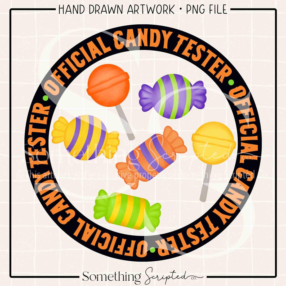 Official Candy Tester Halloween PNG Sublimation Design, Halloween ...