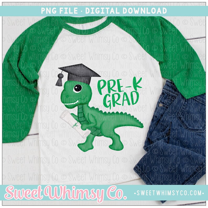 Green Graduation Dinosaur PNG Sublimation Design School - Etsy