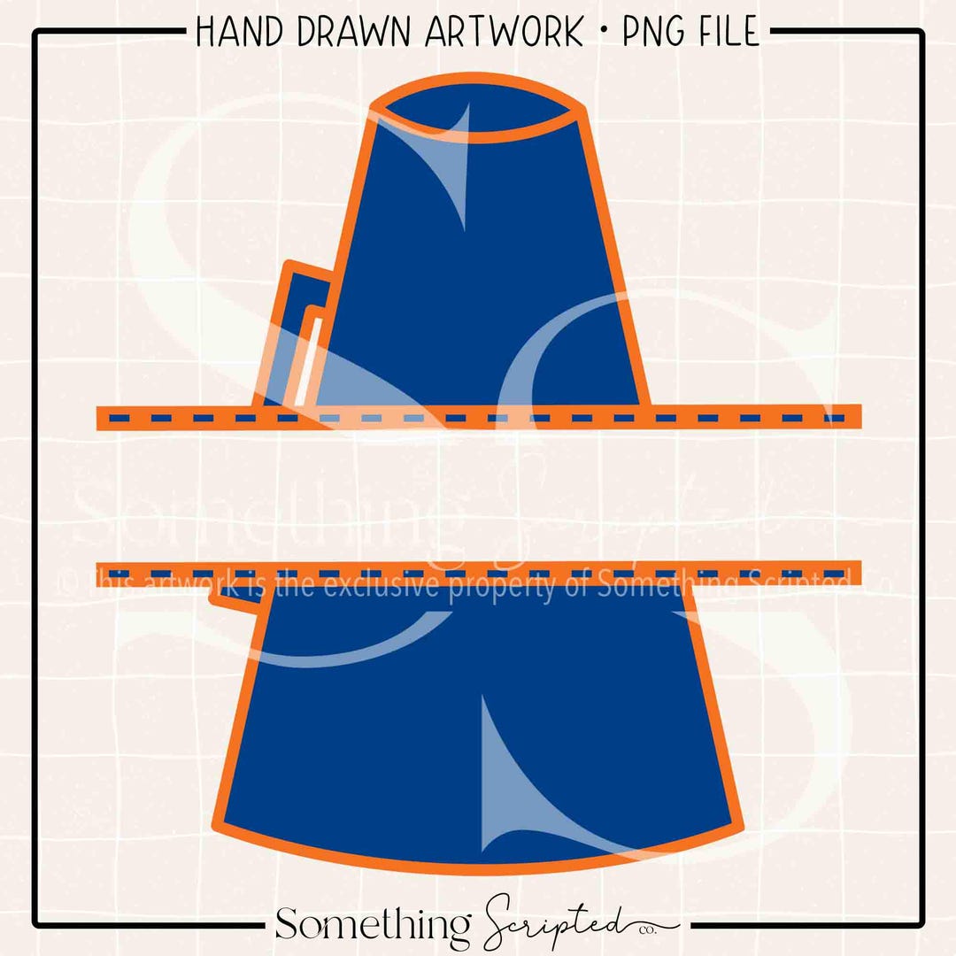 Navy & Orange Megaphone Cheer PNG: Sublimation Design (digital Download ...