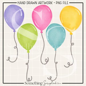 Balloon Bundle PNG Sublimation Design, Balloon Clipart, Birthday PNG ...
