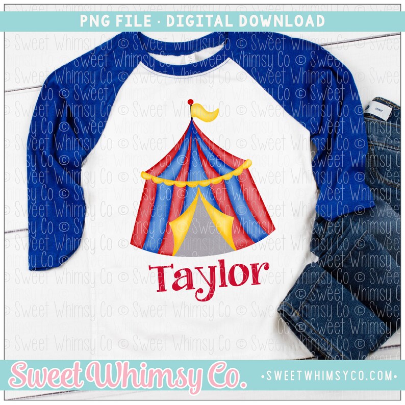 Circus Tent PNG Sublimation Design Fair Carnival Printable - Etsy