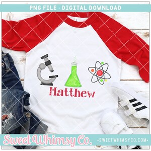 Chemistry School Science PNG Sublimation Design Microscope - Etsy