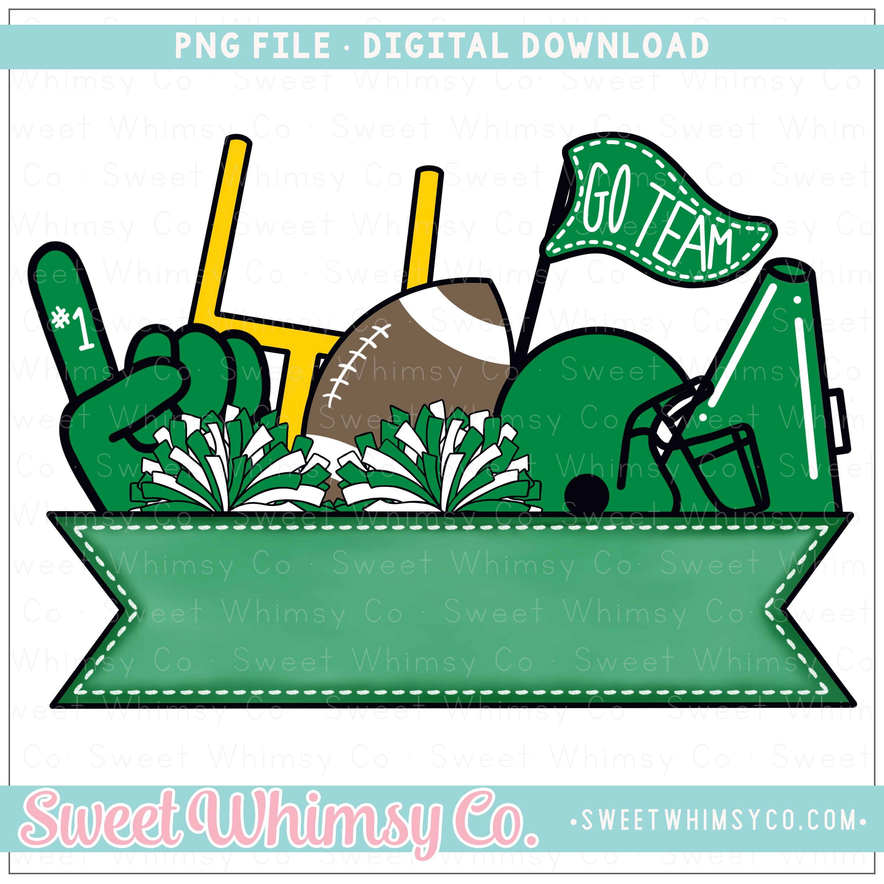 Go Team Banner Clip Art