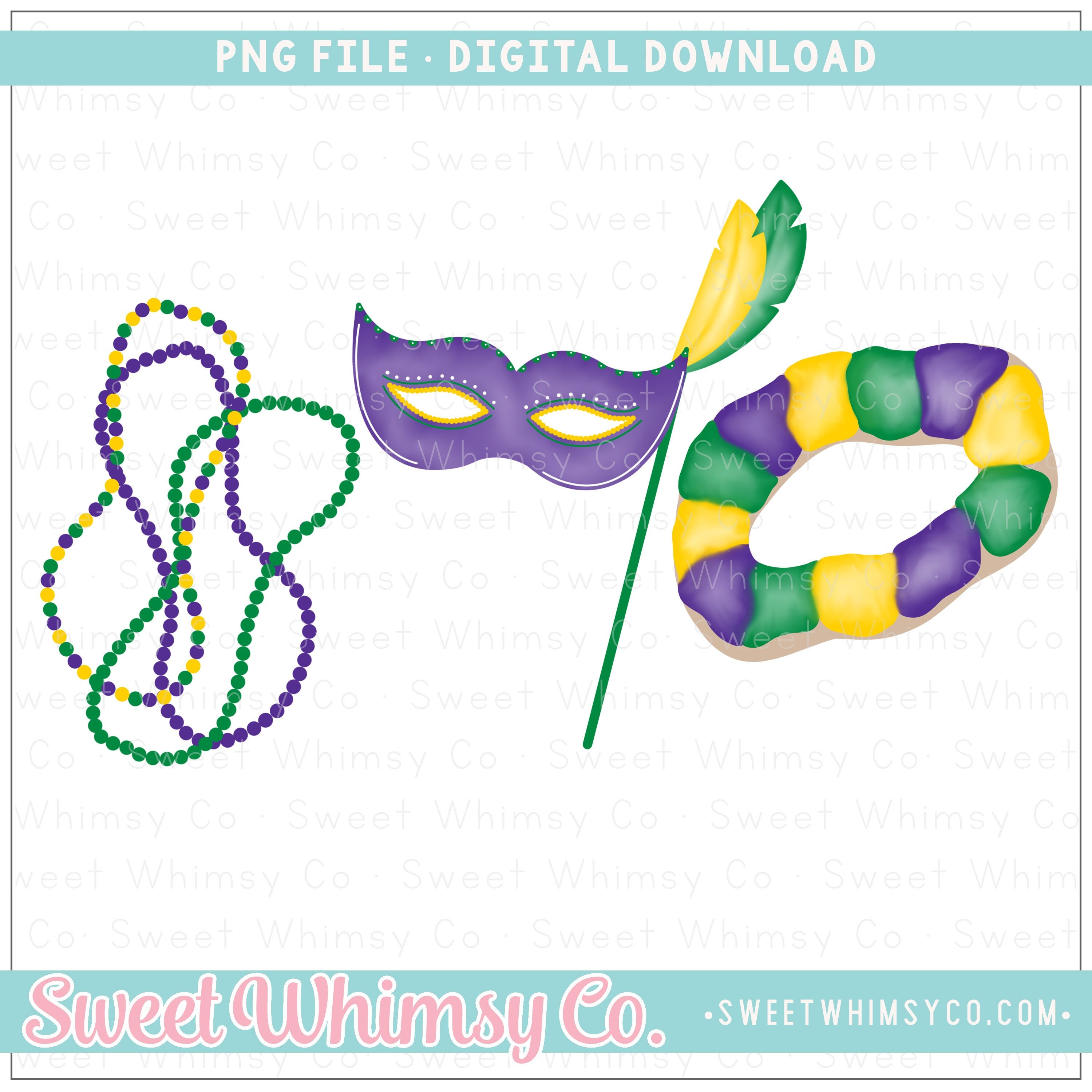 Mardi Gras Beads Clip Art Png