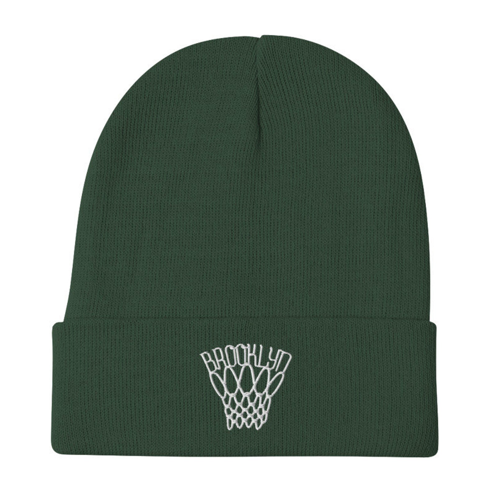 Brooklyn Basketball Net Vintage Embroidered Beanie - Etsy
