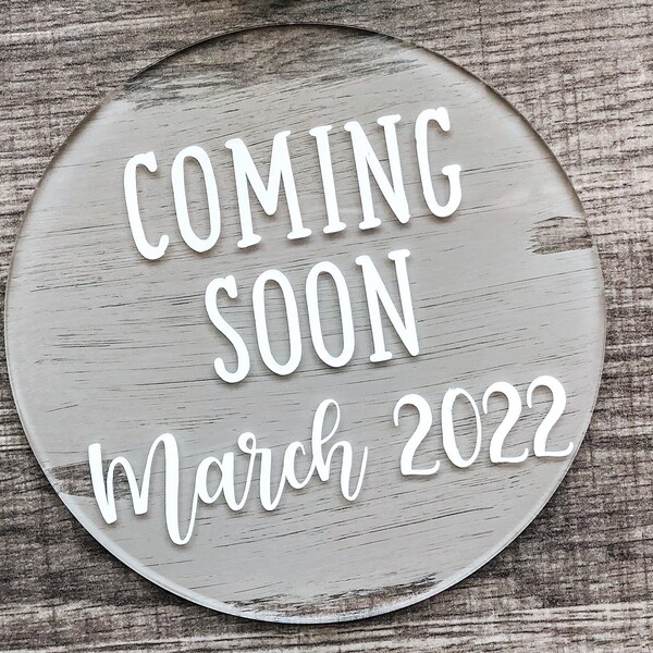 Baby Coming Soon Sign - Etsy