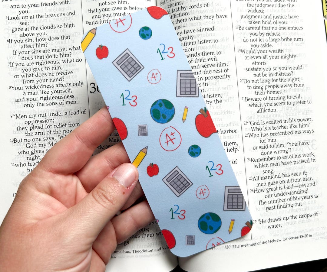 Back to School Bookmark | Book Lover | Reader | Simple | Classroom Read ...