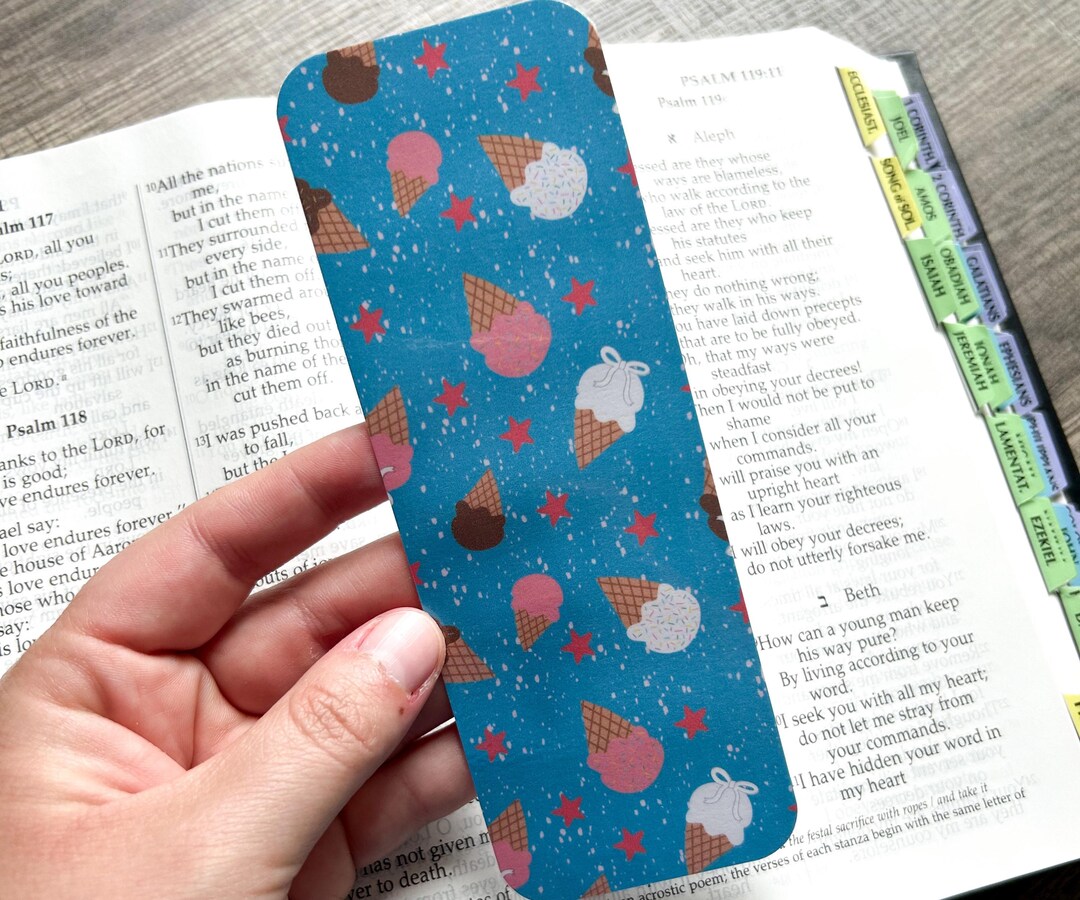 Ice Cream Cone Coquette Bows Bookmark | Book Lover | Reader | Book Club ...