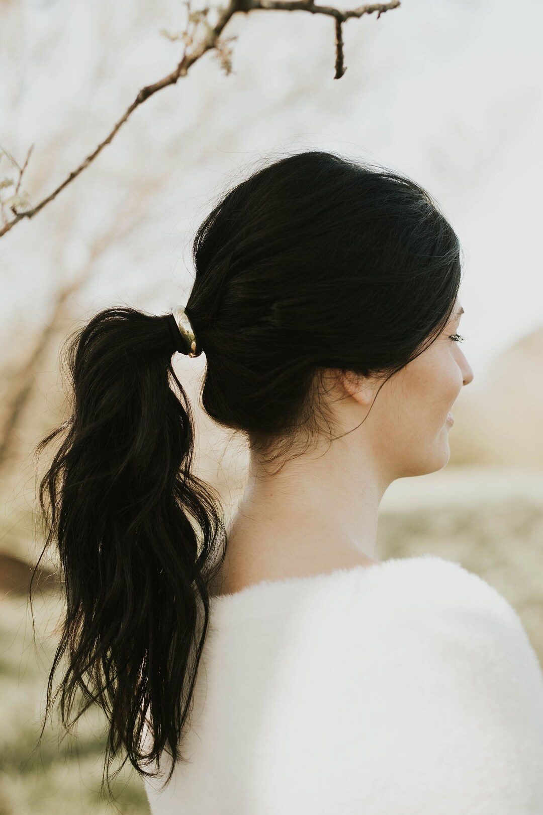 Thin Ring Ponytail Holder Ponytail Cuff Hair Accessories - Etsy