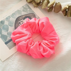 Neon Color Scrunchies Hair Scrunchies Retro Disco - Etsy
