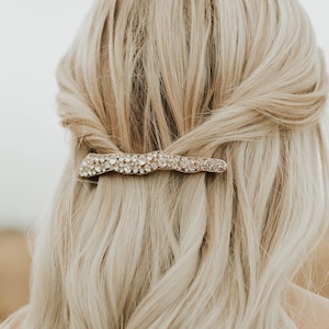 Diamond Hair Barrette Luxurious Elegant Sparkly Long Narrow - Etsy