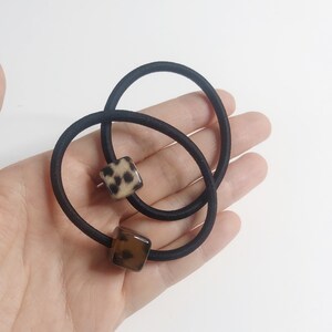 A Set of Leopard Print Dice-shaped Hair Tie Ponytail Wrap - Etsy