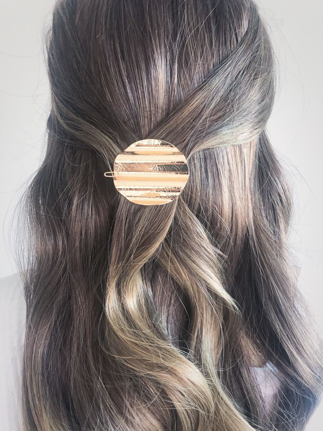 Hammer Circle Hair Clip Geometric Hair Clip Circle French - Etsy