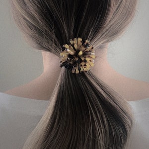 Tortoise Dandelion Acrylic Elastic Hair Tie Elegant Ponytail - Etsy