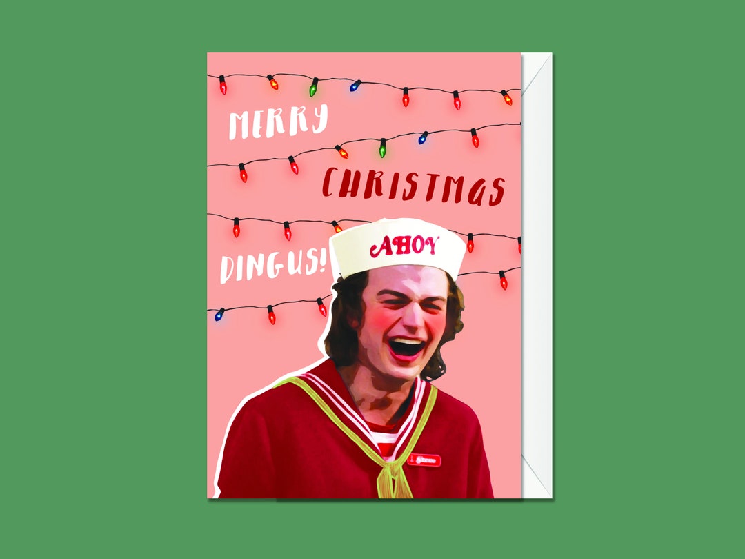 Stranger Things Christmas Card | Steve Harrington Christmas Card - Etsy