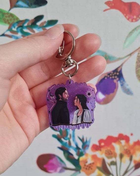 Shadow and Bone Keychain Shadow and Bone Keyring - Etsy
