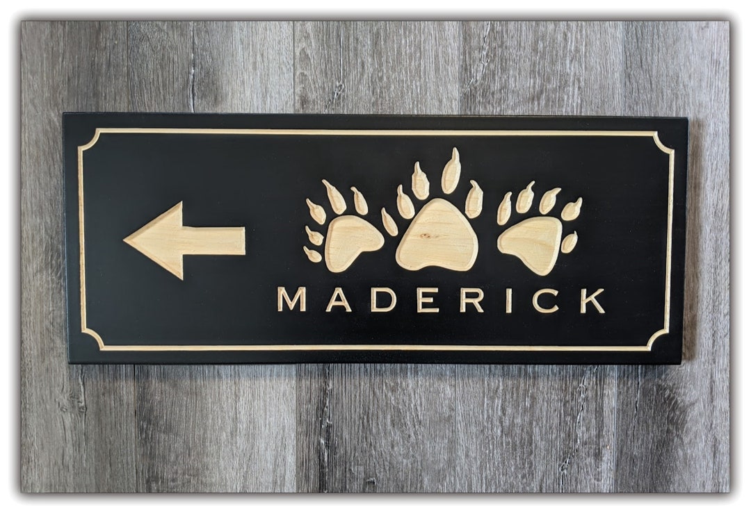 Custom Carved Arrow Sign: Personalized Pine Wood, Cabin Decor - Etsy
