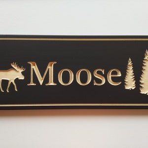 Personalized Outdoor Building Name Signs, Painted Black With Carving ...