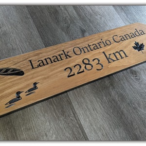 Custom Carved Trail Sign for Your Home ,cottage, Trail, Yard, Cabin ...