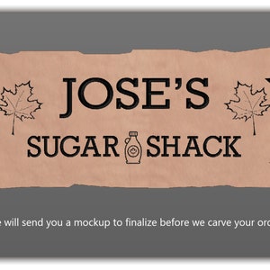 Personalized Sugar Shack Sign: Custom Maple Tree Farm Wood Decor - Etsy