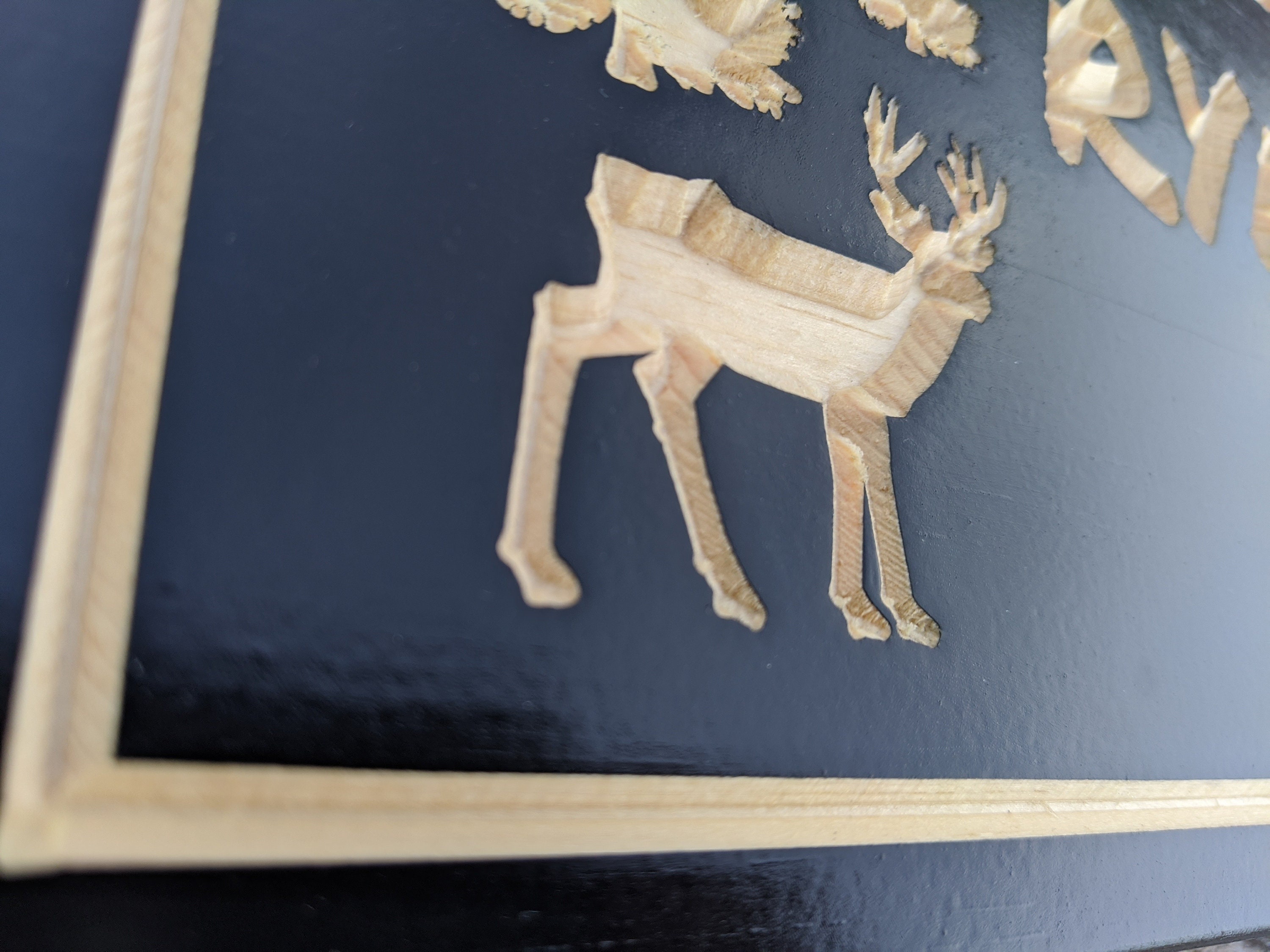 Personalized Outdoor Carved Signs Painted Black With Carving | Etsy