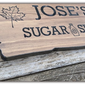 Personalized Sugar Shack Sign: Custom Maple Tree Farm Wood Decor - Etsy