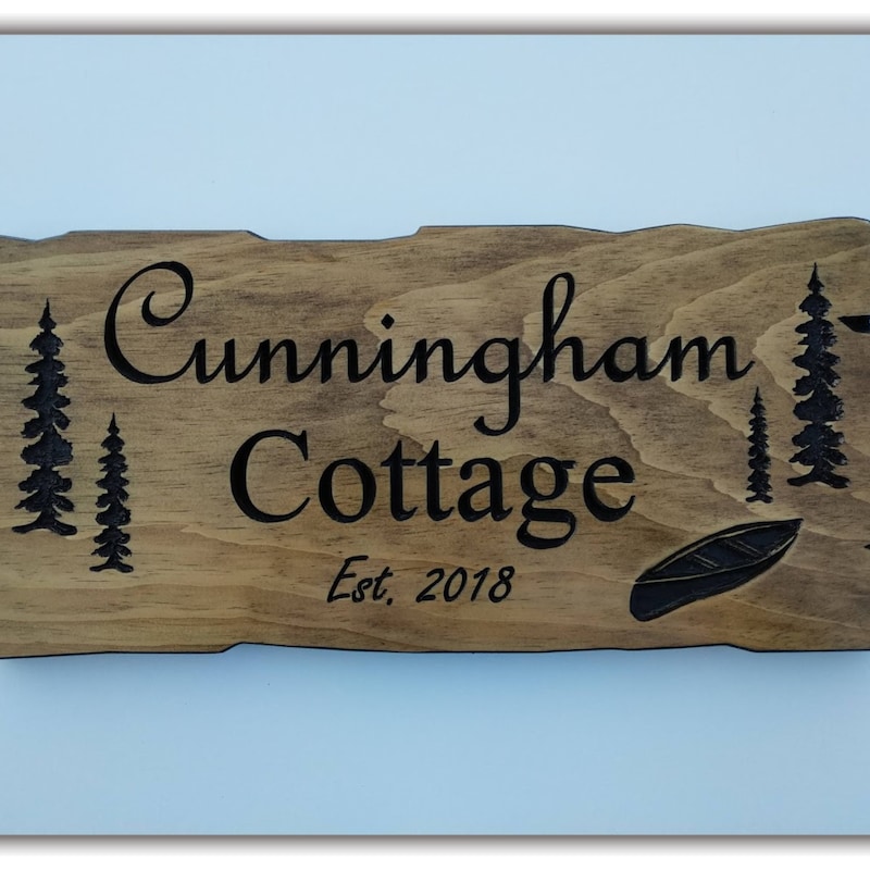 Wood Carved Signs - Etsy