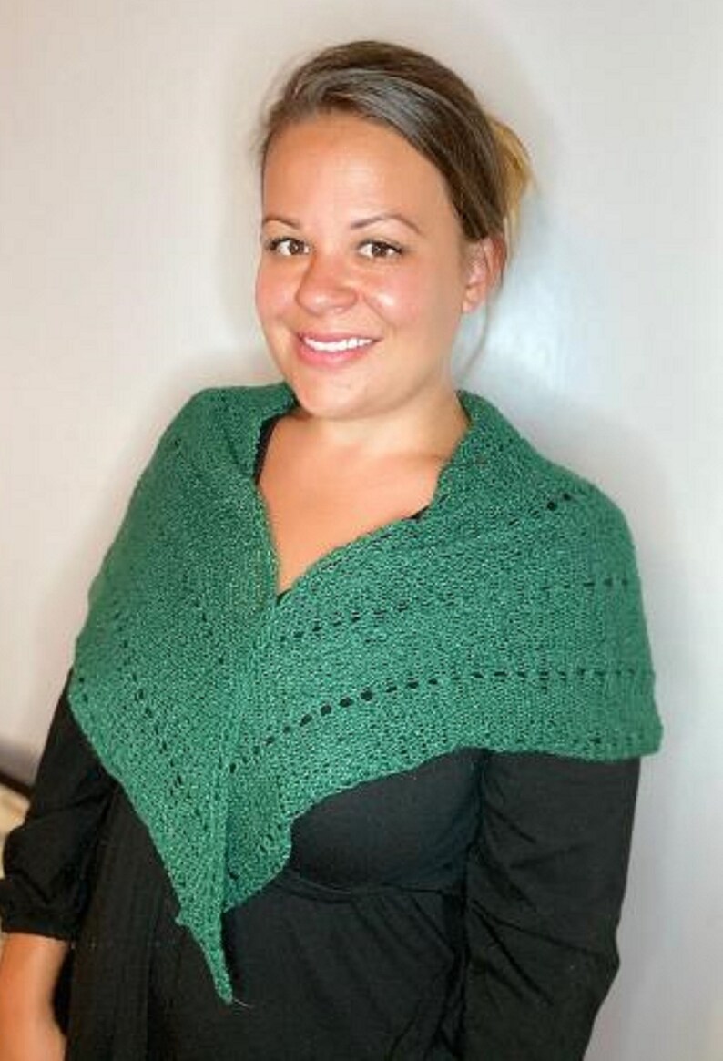 Dark Green Shawl - Etsy