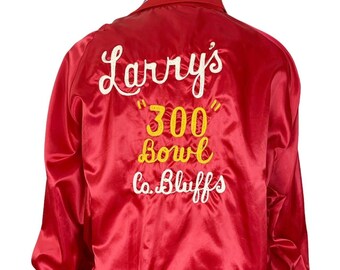 Red Bowling Jacket - Etsy