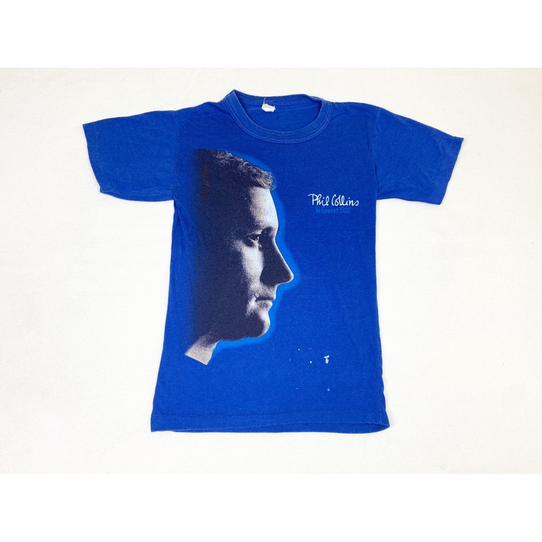 Vintage 1982 Phil Collins T-shirt Concert Tour Rock Music Pop Single ...