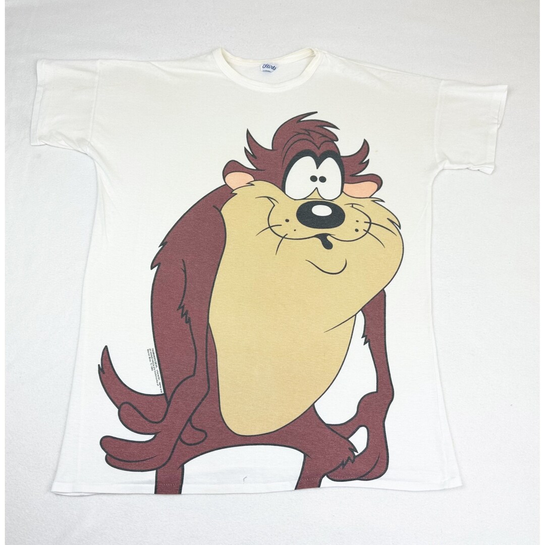 Vintage 1993 Taz Sleep Shirt Night Gown Looney Tunes One Size Cartoon ...