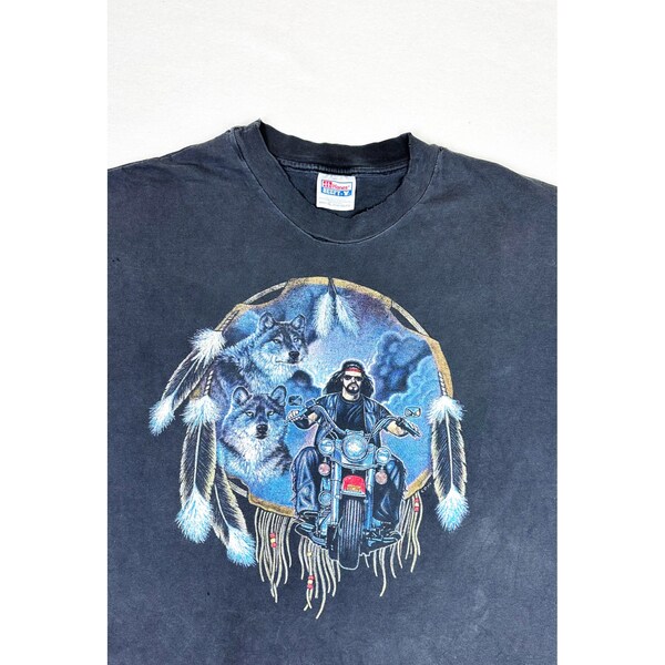 Native American Wolf Motorcycle Shirt - Etsy