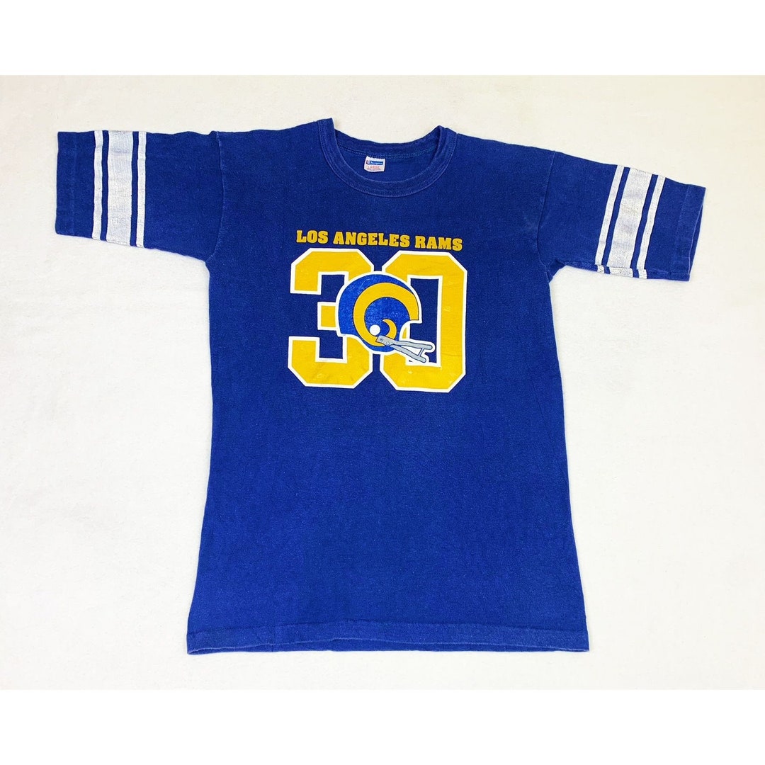 Vintage NFL Champion LA Rams Shirt Blue Large Football Single Stitch - Etsy