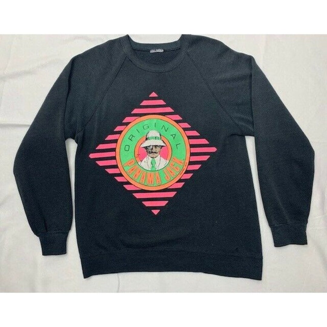 Vintage 80s Original Panama Jack Sweatshirt Black Surf Beach - Etsy