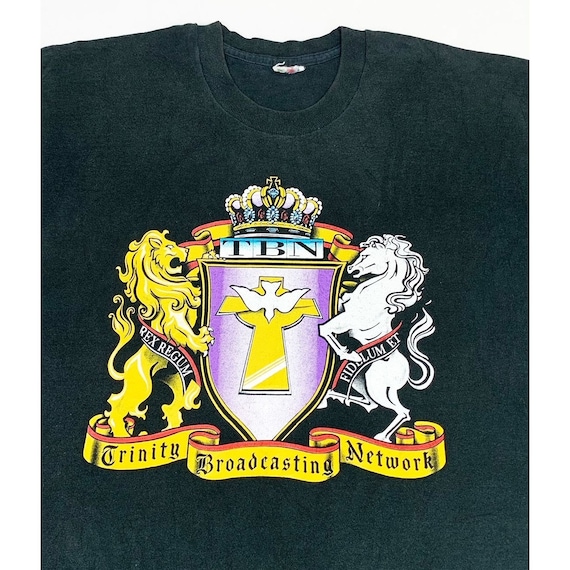 Vintage Trinity Broadcasting Network T-Shirt Black Ch… - Gem