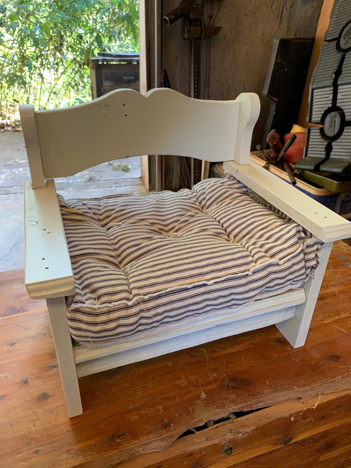 White or Color of Choice Poppy Bench | Etsy