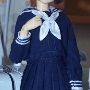 Academy Sailor Uniform Set PATTERN for Smart Doll, 12 Inch Doll Clothes ...