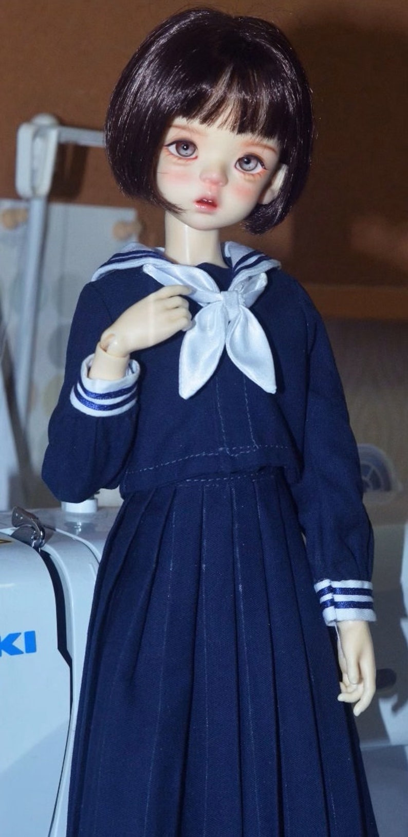 Academy Sailor Uniform Set PATTERN for Smart Doll, 12 Inch Doll Clothes ...