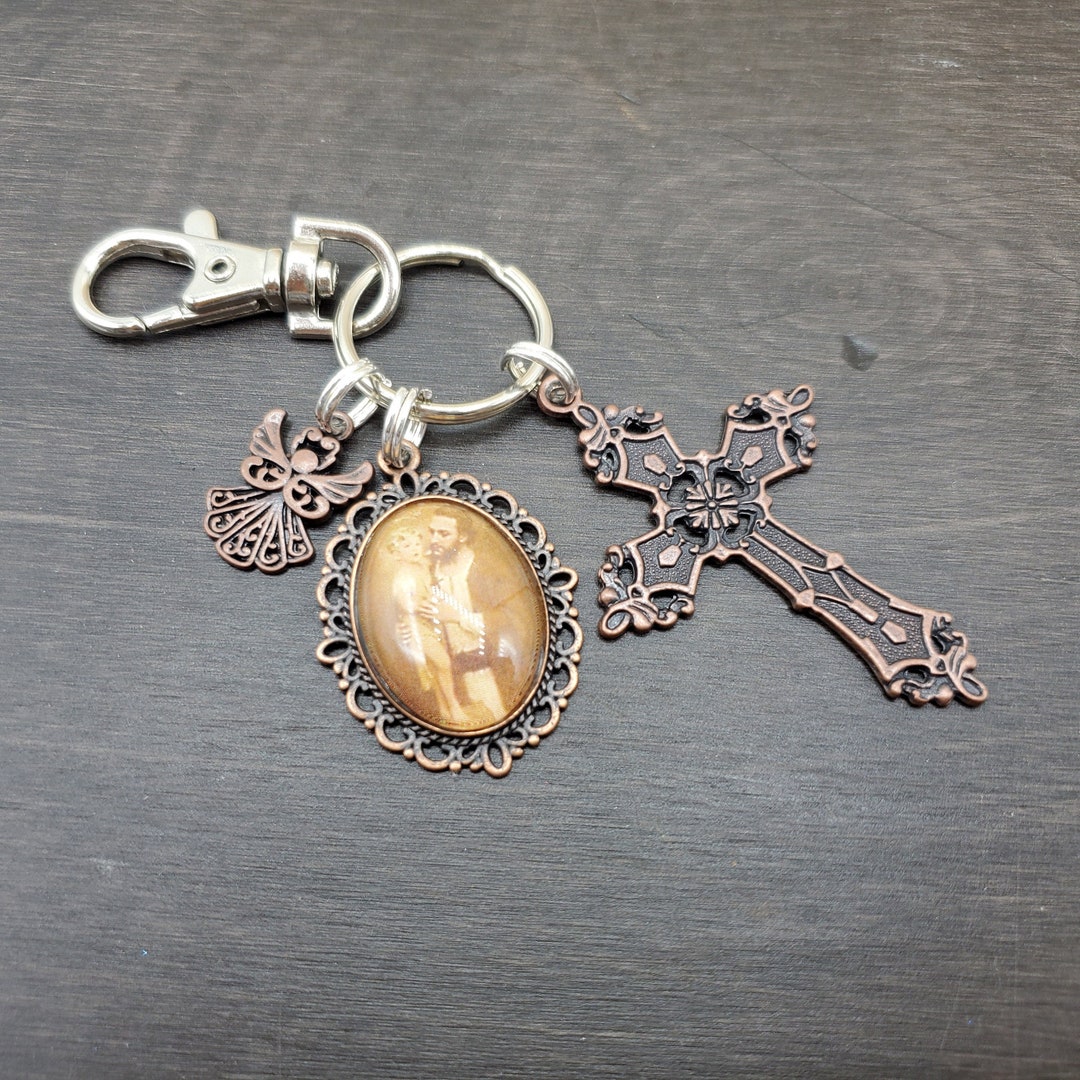 Saint Joseph - St Joseph - Saint Joseph Gift - Saint Joseph Key Chain ...