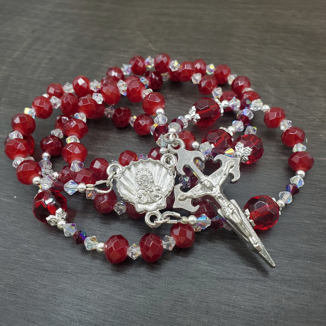 Baptism Gift - Baptism Rosary - RCIA Gift - RCIA Rosary - Red Rosary ...