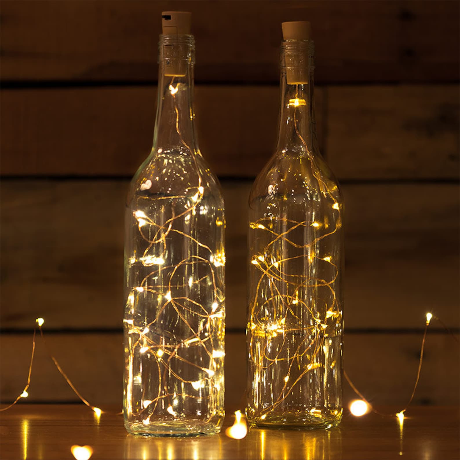 20 Leds Wine Bottle Lights, COPPER Wires, Batteries Included ...