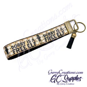 Wizards - Dobby is a Free Elf - USDR Ribbon Keyfob Keyring Keychain Fob ...