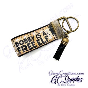Wizards - Dobby is a Free Elf - USDR Ribbon Keyfob Keyring Keychain Fob ...