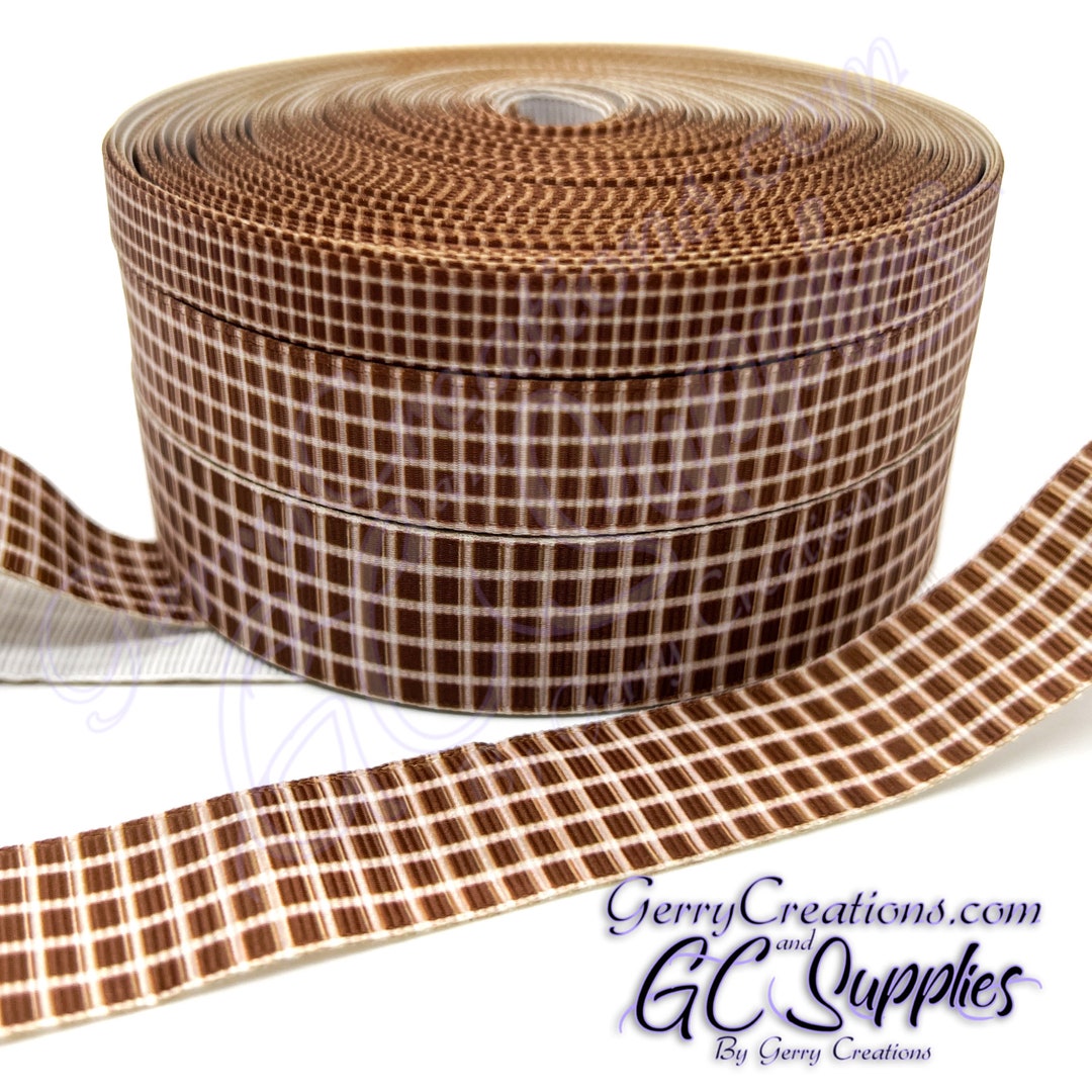 Sunflower Gnomes Coordinate USDR Grosgrain Ribbon 7/8, 5/8 & 3/8 Brown ...