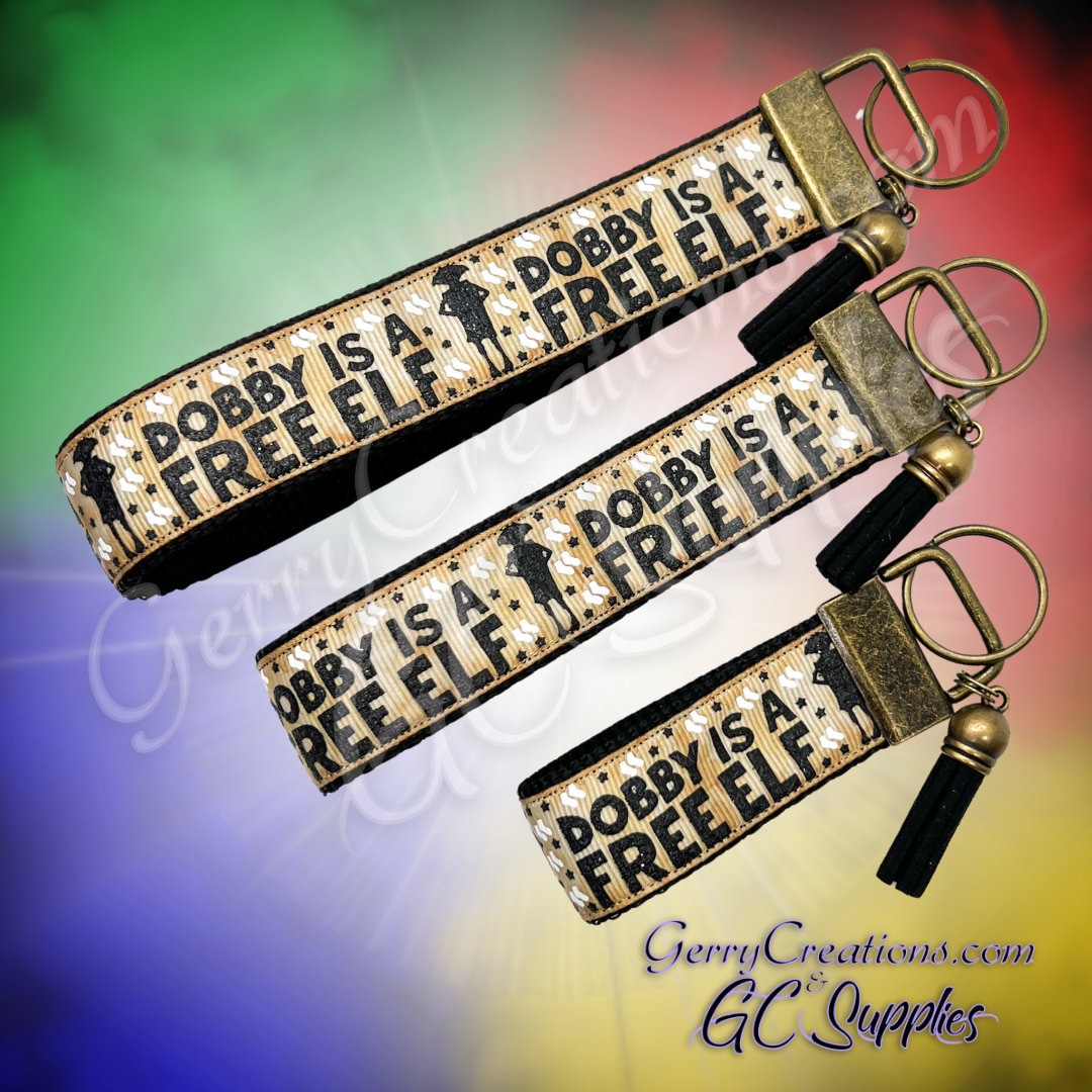 Wizards - Dobby is a Free Elf - USDR Ribbon Keyfob Keyring Keychain Fob ...