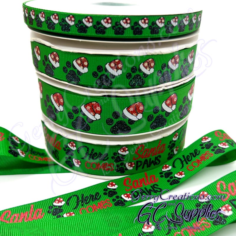 Paw Print Ribbon - Etsy