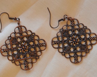 Copper filigree | Etsy
