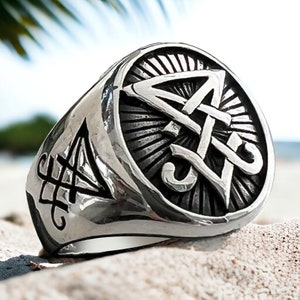 Lucifer Morningstar Ring | 925 Sterling Silver | Sigil of Lucifer ...