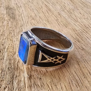 Lucifer Morningstar Rings | 925 Sterling Silver | Emerald Shape ...