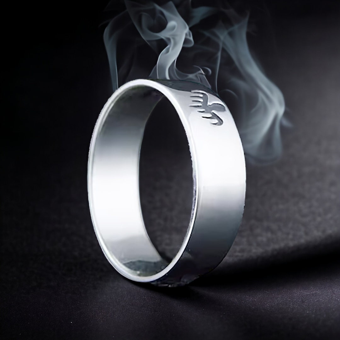 925 Silver Spectre Ring, Agent 007 Symbol Ring, Fashion Jewelry ...